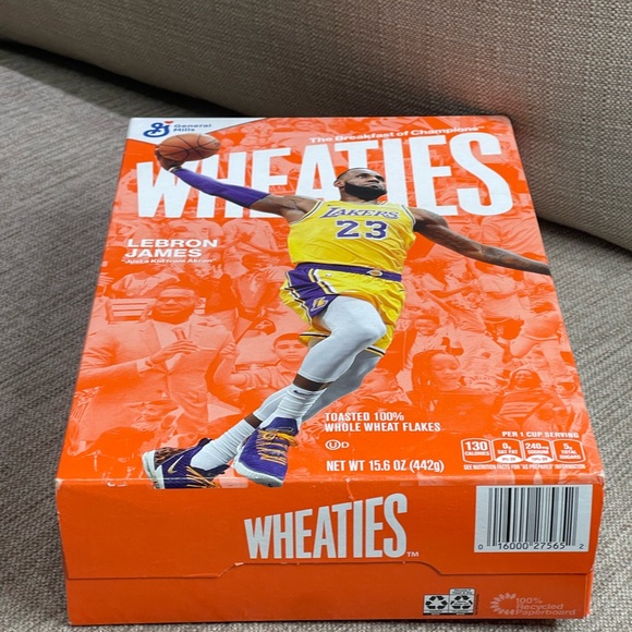 Wheaties | Other | Lebron James Wheaties Cereal Sealed Box Lakers ...